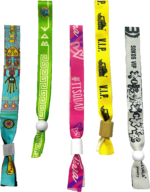 Cheap Custom Cloth Wristbands Bulk from $0.29