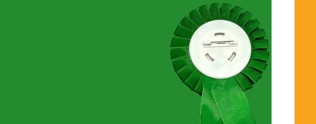 Custom Rosette Ribbons Wholesale from $1.18 | 4inLanyards®